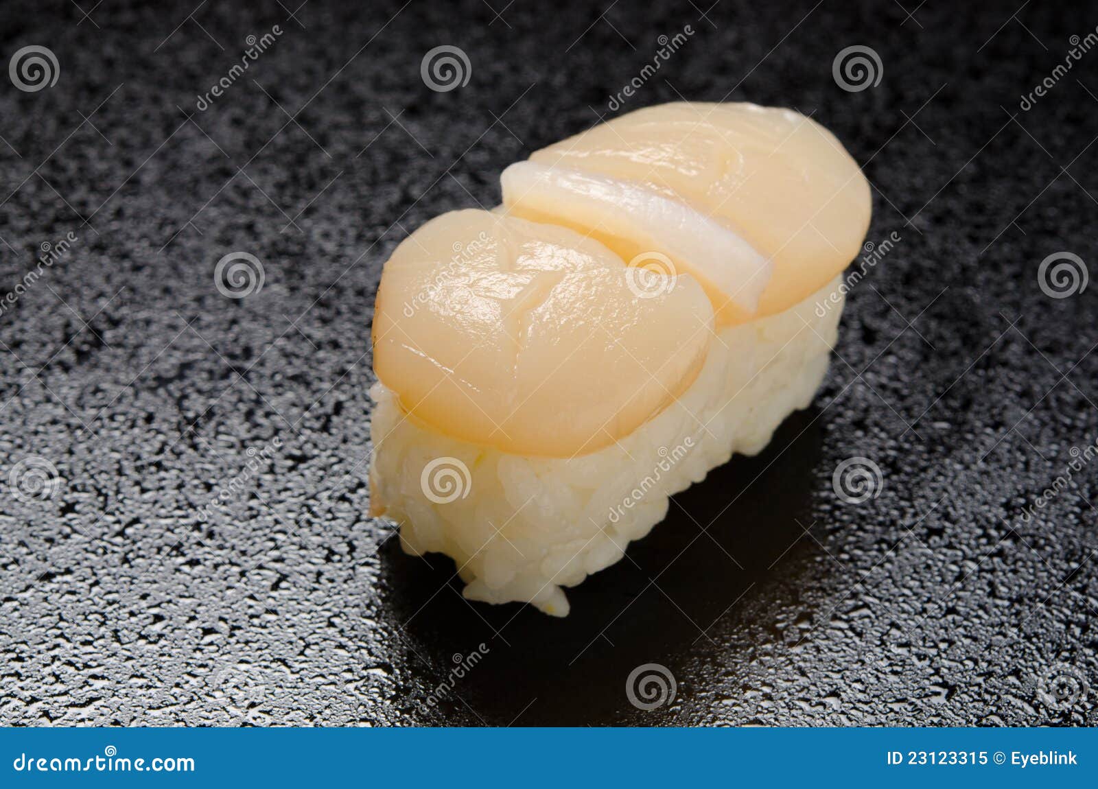 Scallop sushi stock image. Image of diet, heterotherm - 23123315