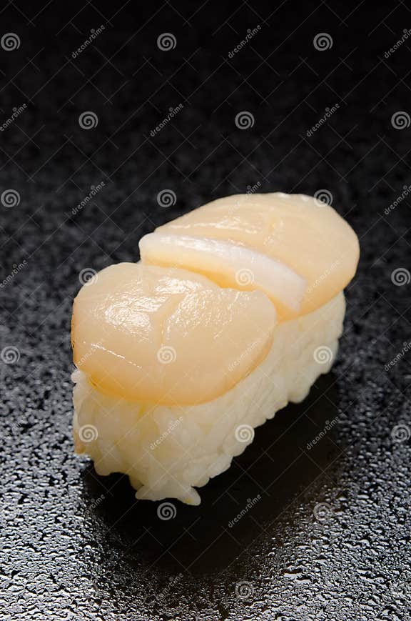 Scallop sushi stock photo. Image of seafood, soft, food - 23123318
