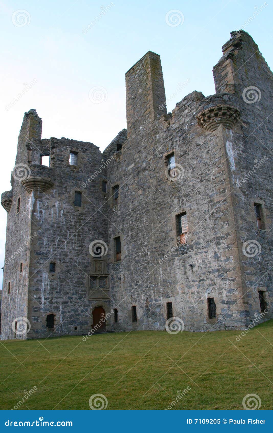 Scalloway Castle stock image. Image of coastline, ancient - 7109205
