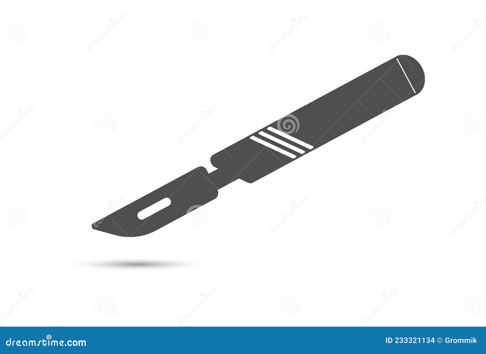 Scalpel Icon. a Hand Tool with a Sharp Blade Stock Vector ...