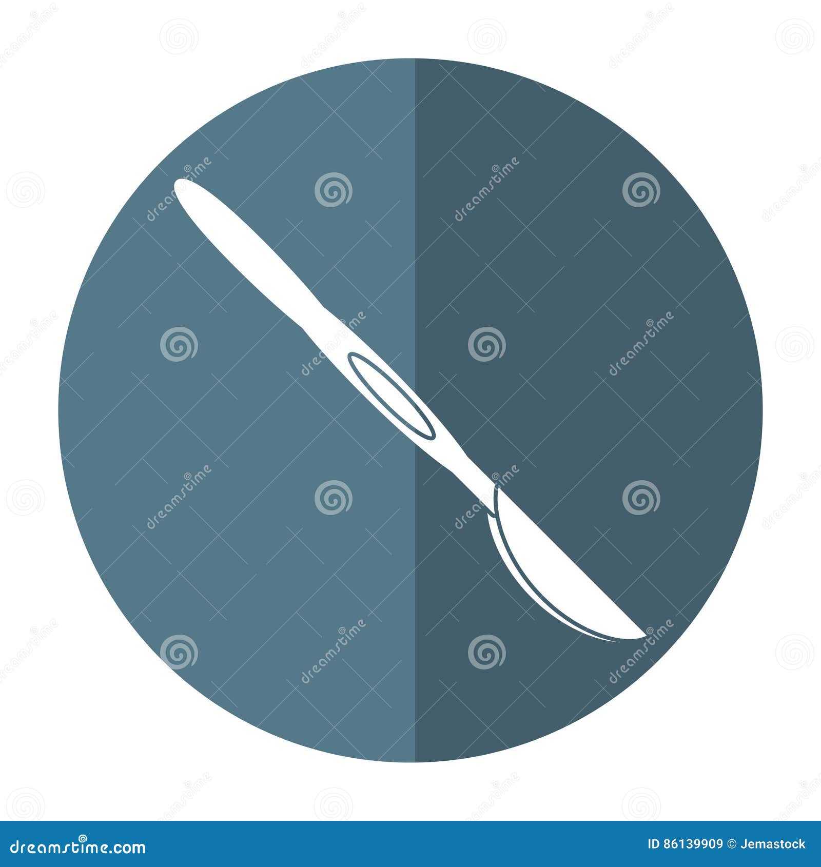 Scalpel Surgery Tool Hospital Shadow Stock Vector - Illustration of ...