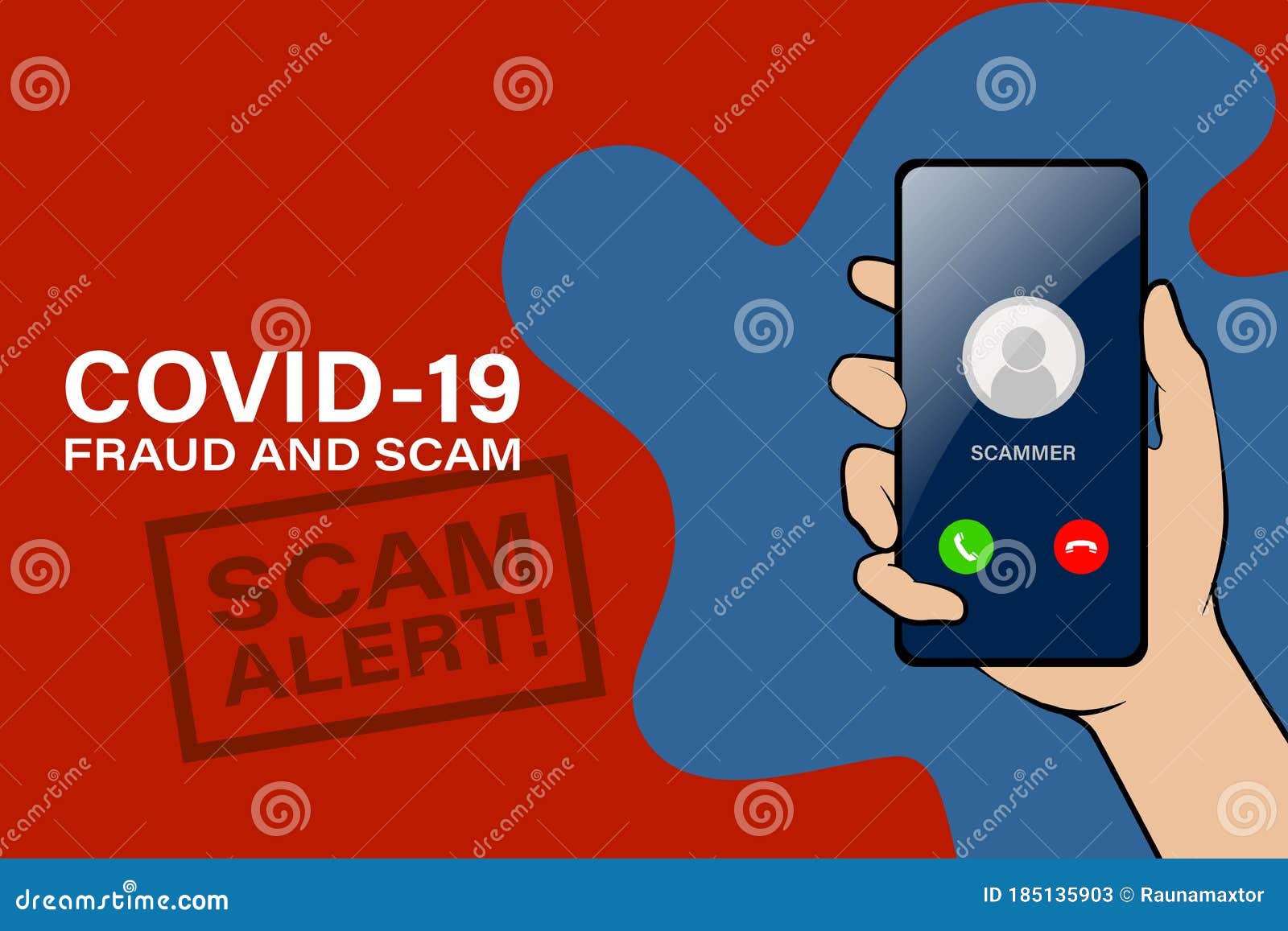 Scammer Try To Scam Victim By Chatting. Vector Art | CartoonDealer.com ...