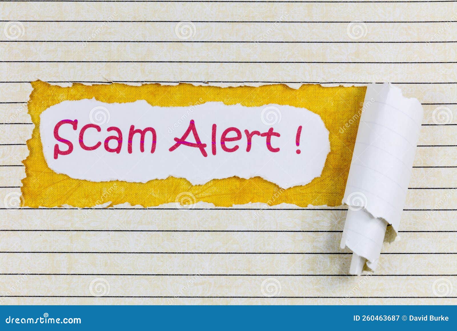 Scam Spam Alert Fraud Crime Warning Computer Security Danger Stock ...