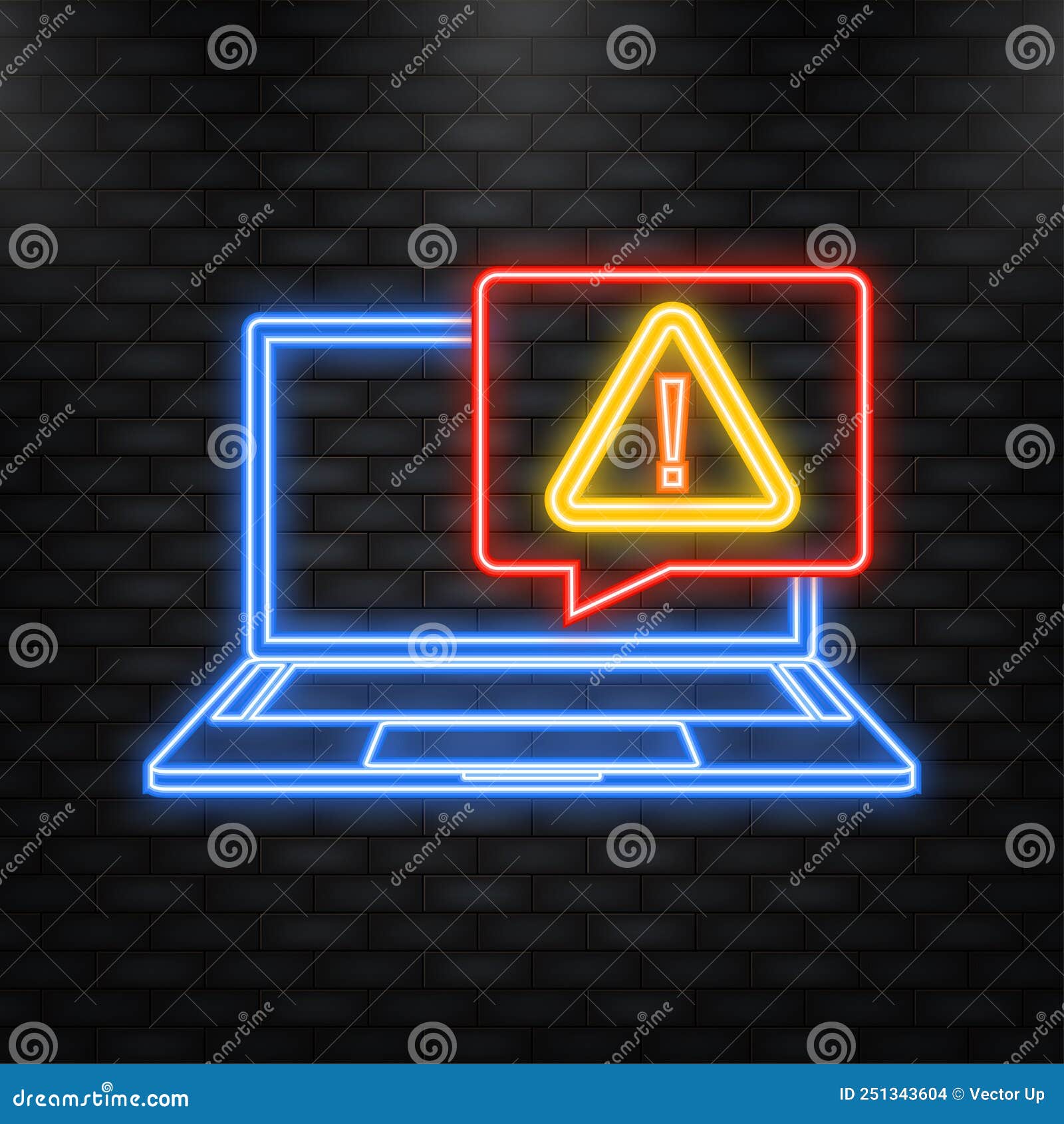 Scam Alert Message on Laptop Screen. Phishing Scam. Danger Risk Note ...