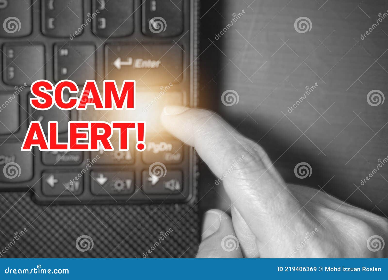 Scam Alert Poster Black and White Stock Image - Image of cyber, icon ...