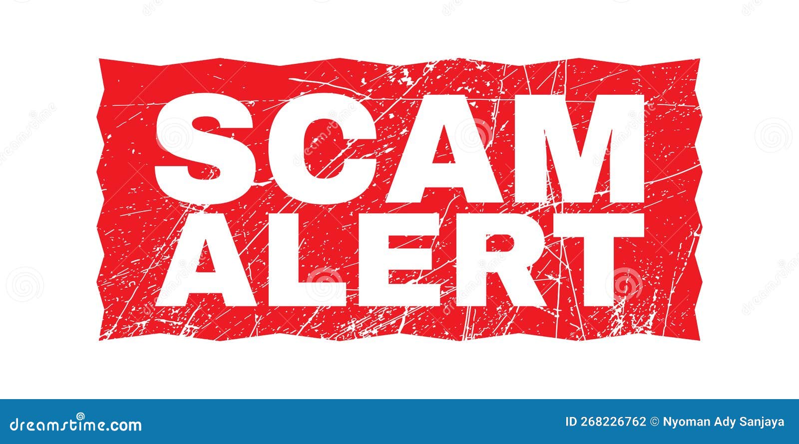 SCAM Alert Red Stamp Text on White, Vector Graphic Stock Vector ...