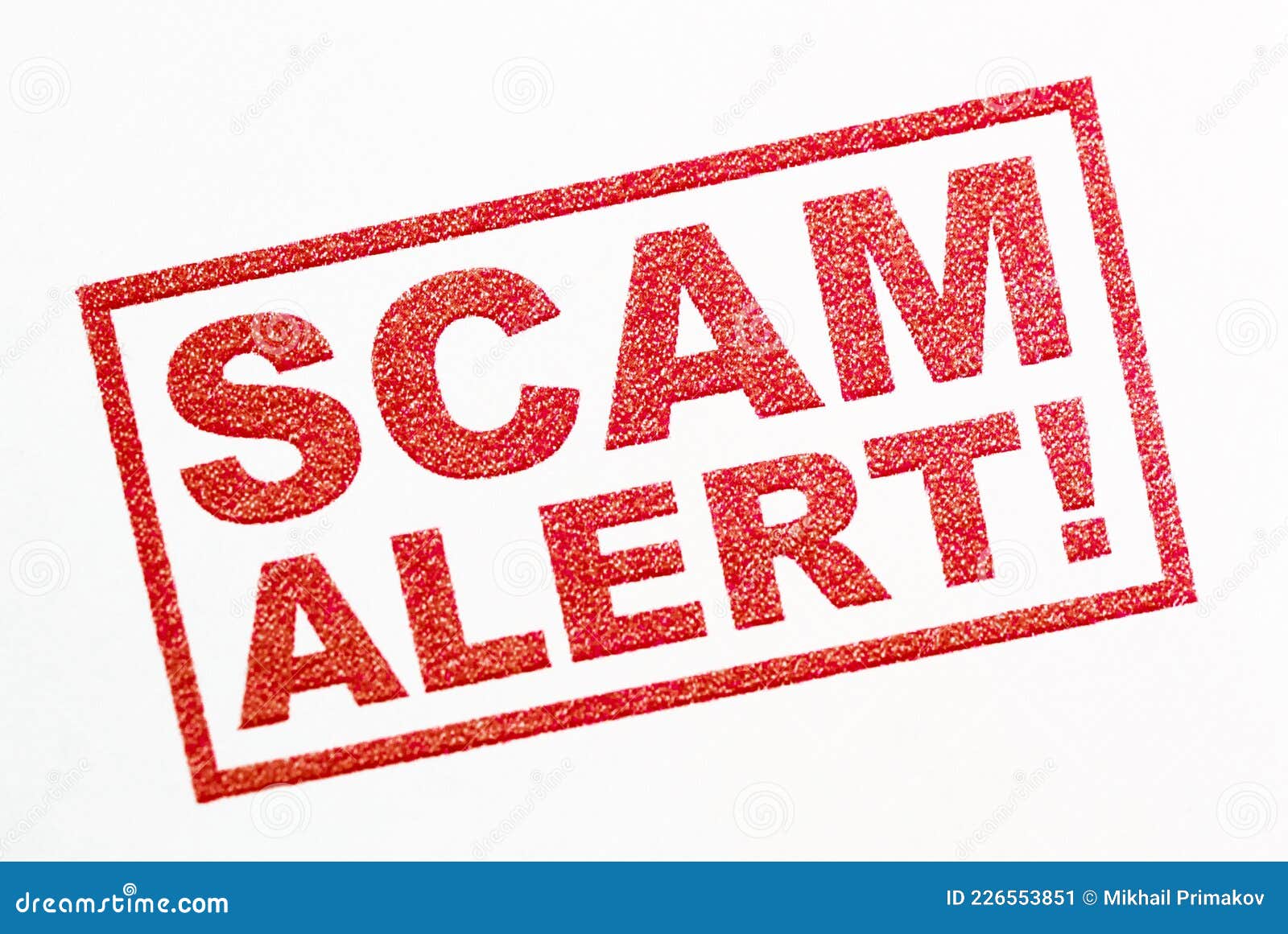 Scam Alert - Red Text Stamp Stock Image - Image of scammer, crime ...