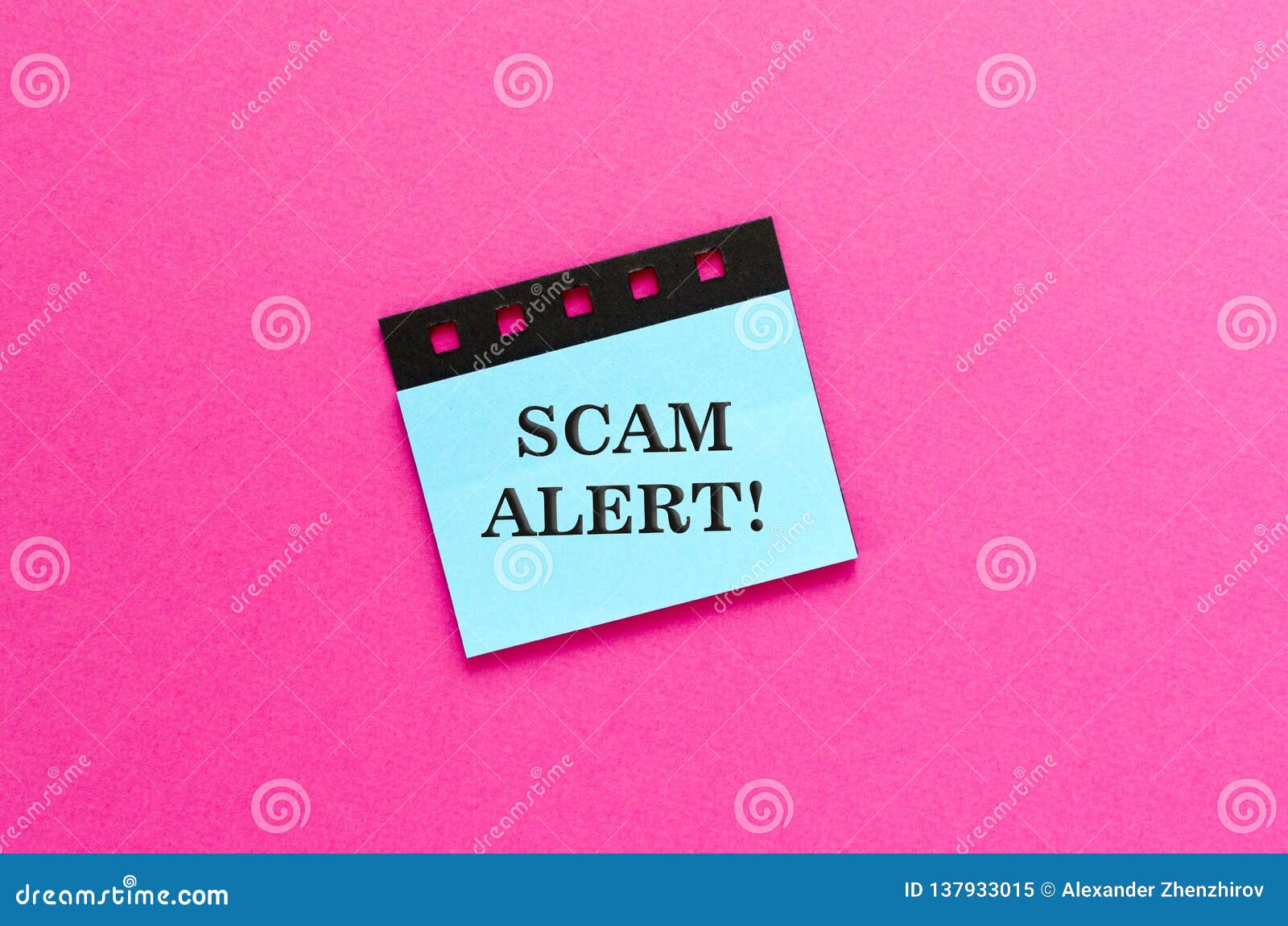 Scam alert on sticker stock image. Image of risk, blue - 137933015