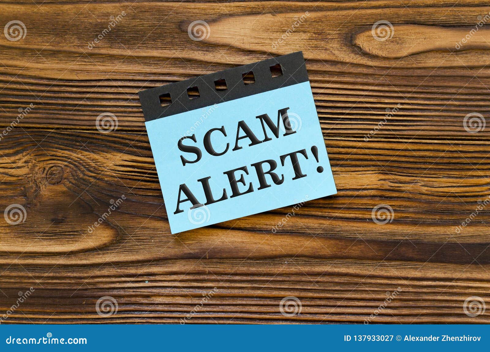 Scam alert on sticker stock image. Image of attention - 137933027