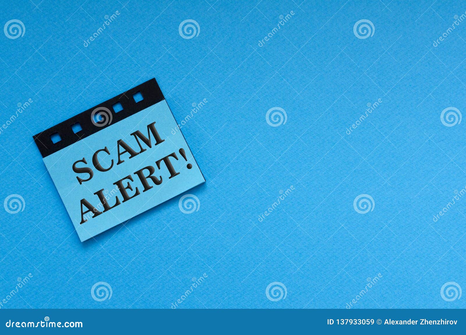 Scam alert on sticker stock image. Image of alert, sticker - 137933059
