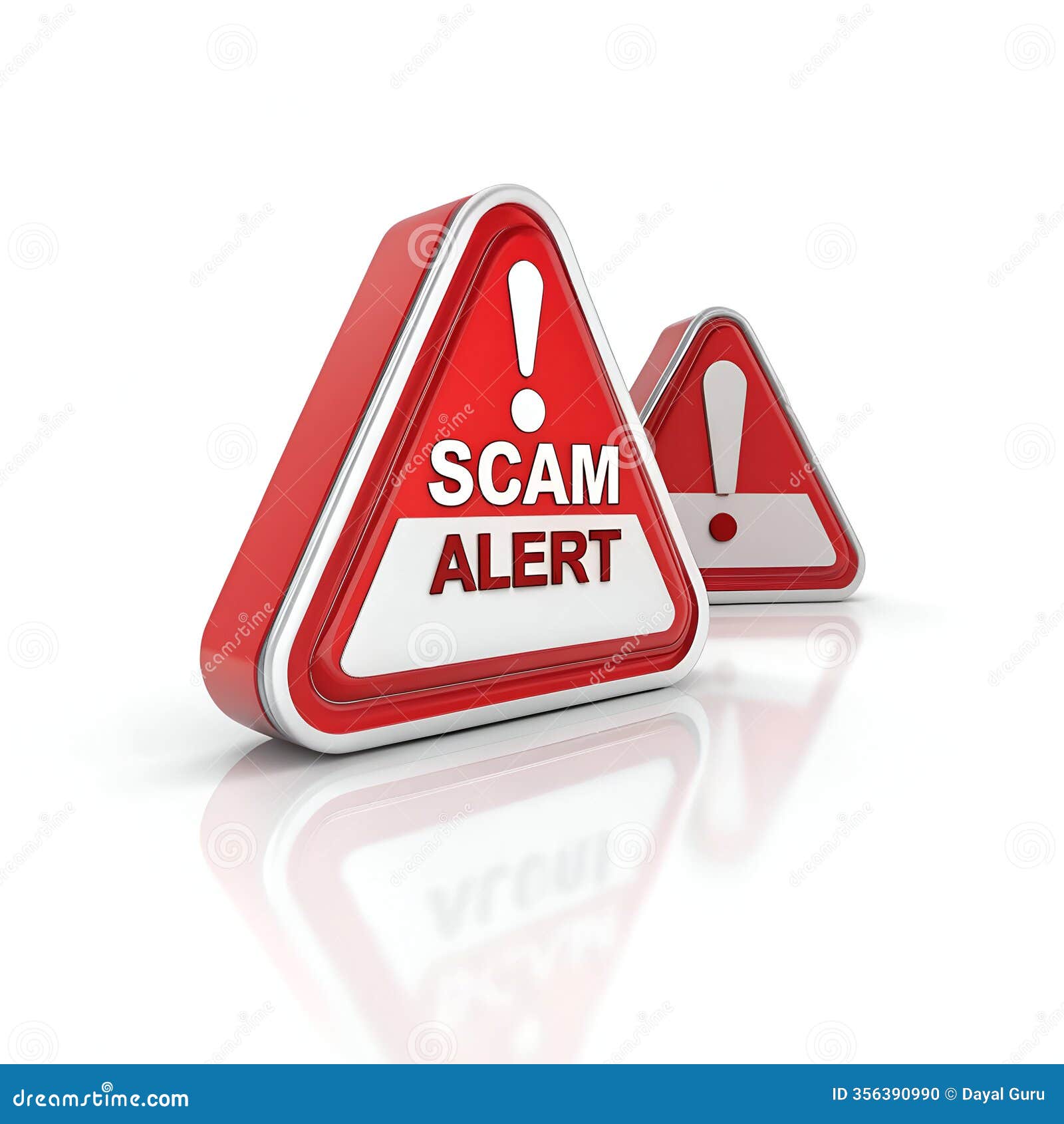 Scam Alert Text Effect Icon 3D Rendering Vector Illustration Stock ...