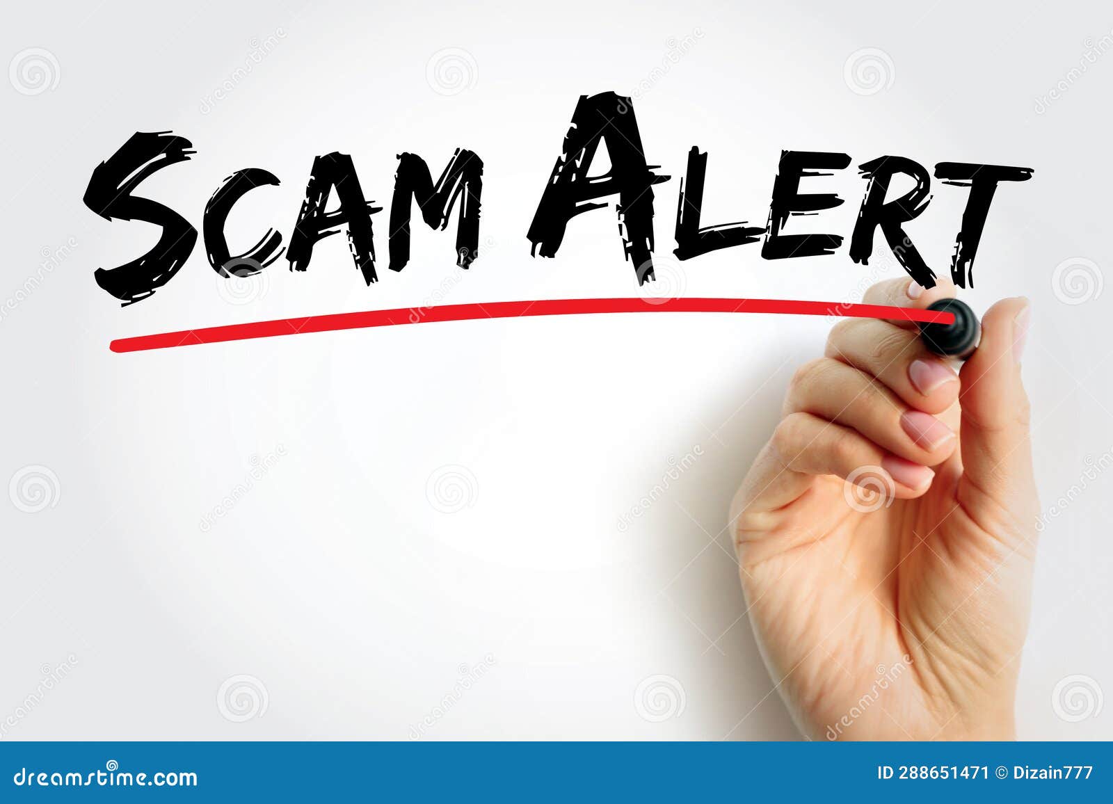 Scam Alert Text Quote, Concept Background Stock Image - Image of office ...