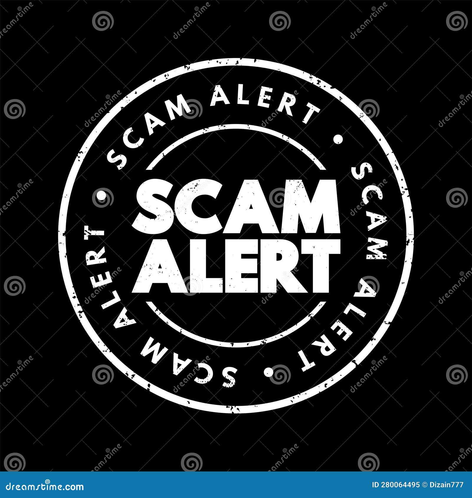 Scam Alert Text Stamp, Concept Background Stock Illustration ...