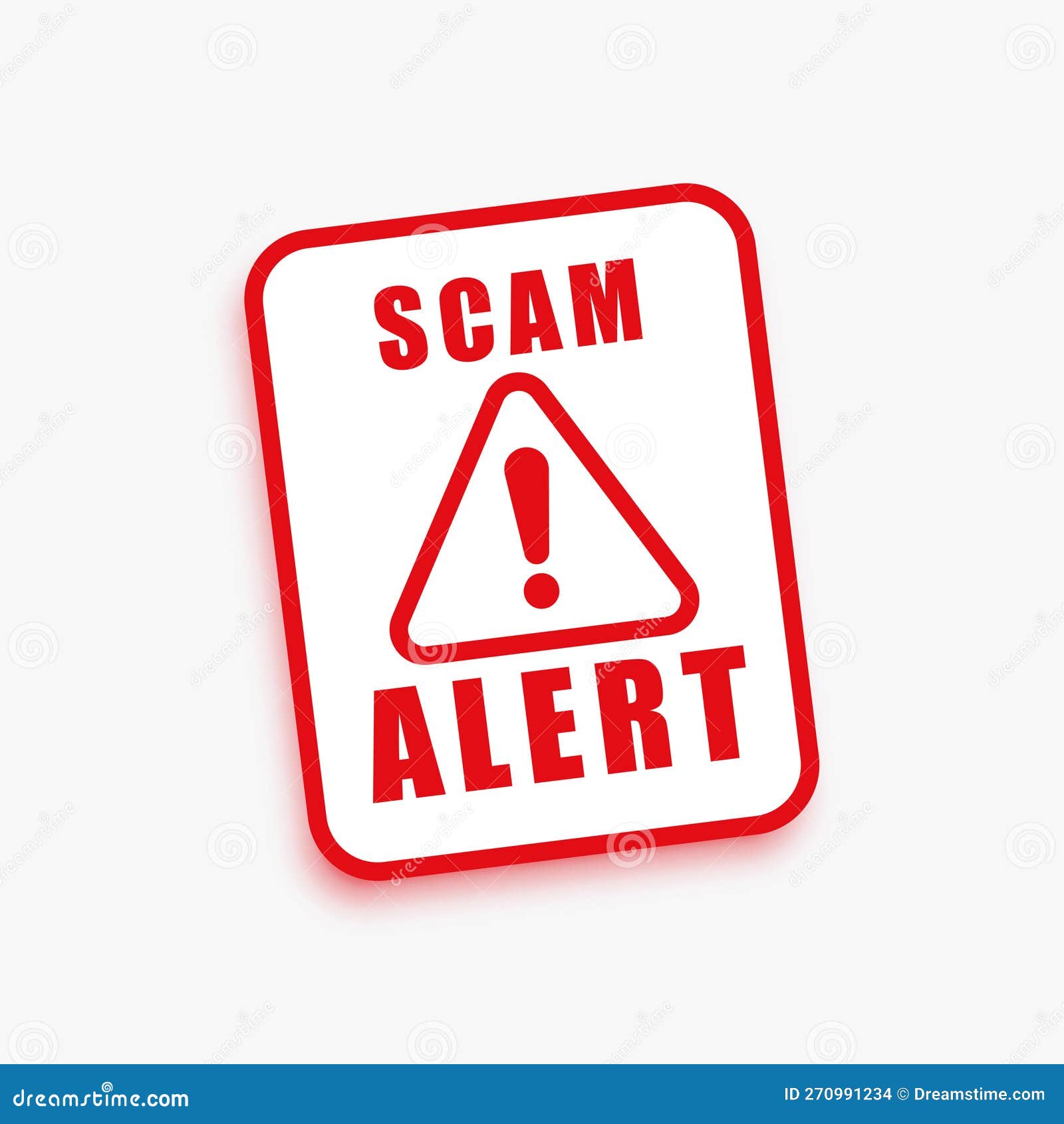 Scam Alert Warning Background To Keep You Save from Online Scam Stock ...