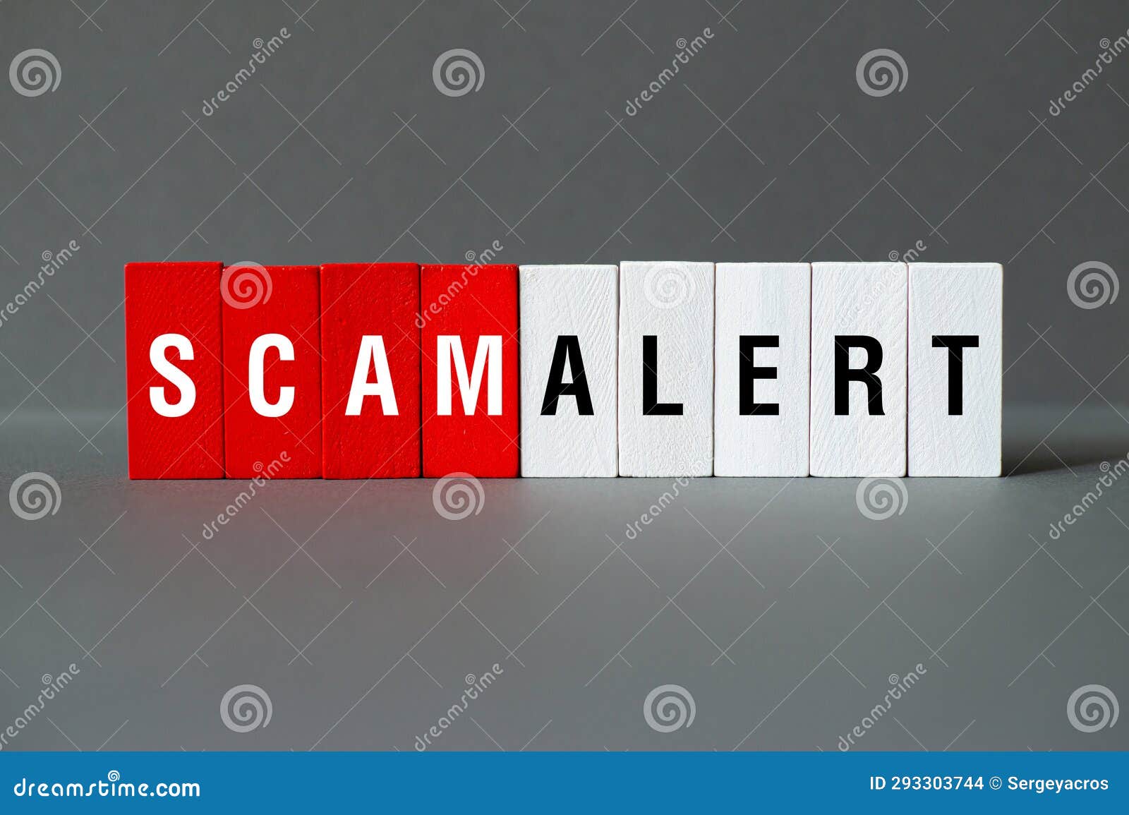 Scam Alert - Word Concept on Building Blocks, Text Stock Photo - Image ...