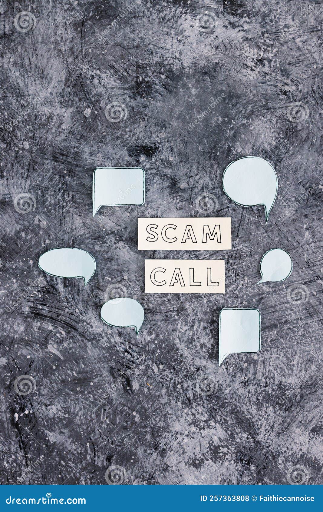 Scam Calls and Personal Data Theft, Text Surrounded by Comic Bubbles ...