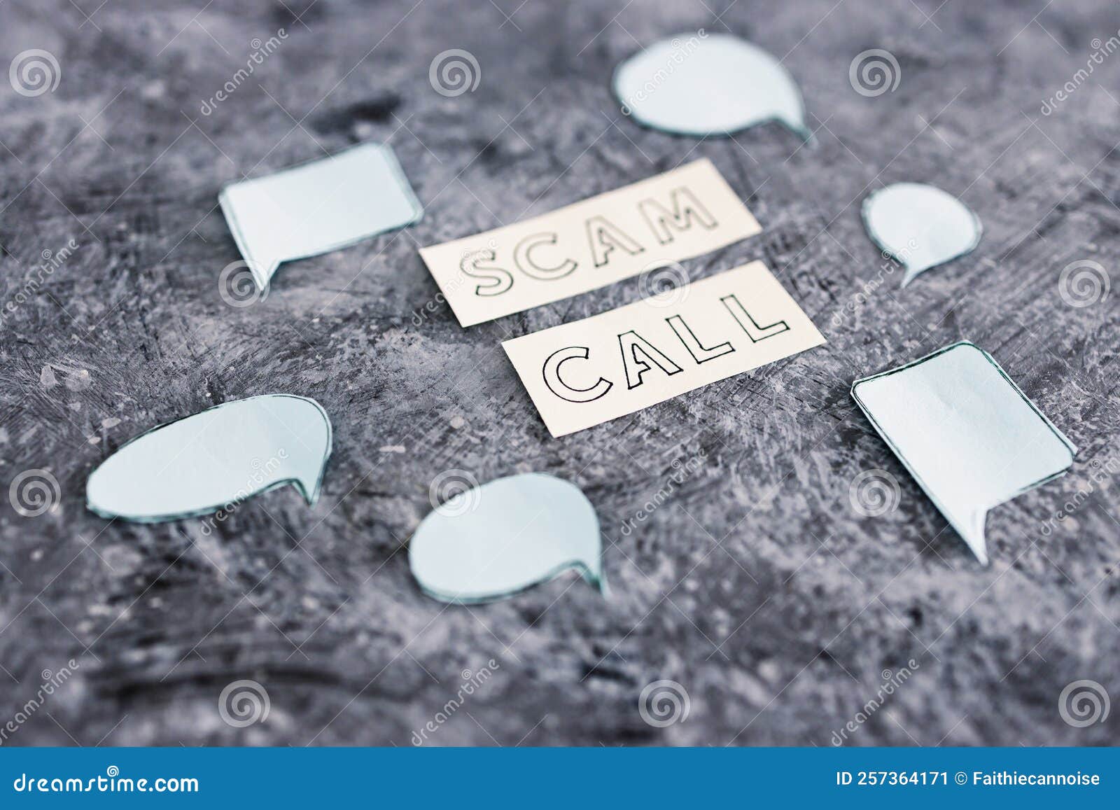 Scam Calls and Personal Data Theft, Text Surrounded by Comic Bubbles ...