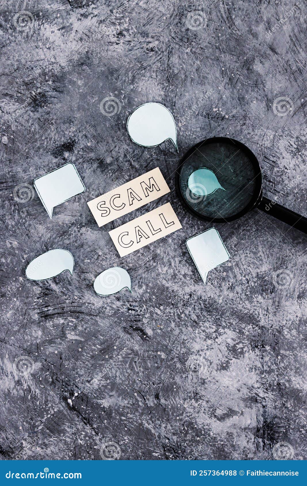 Scam Calls and Personal Data Theft, Text Surrounded by Comic Bubbles ...