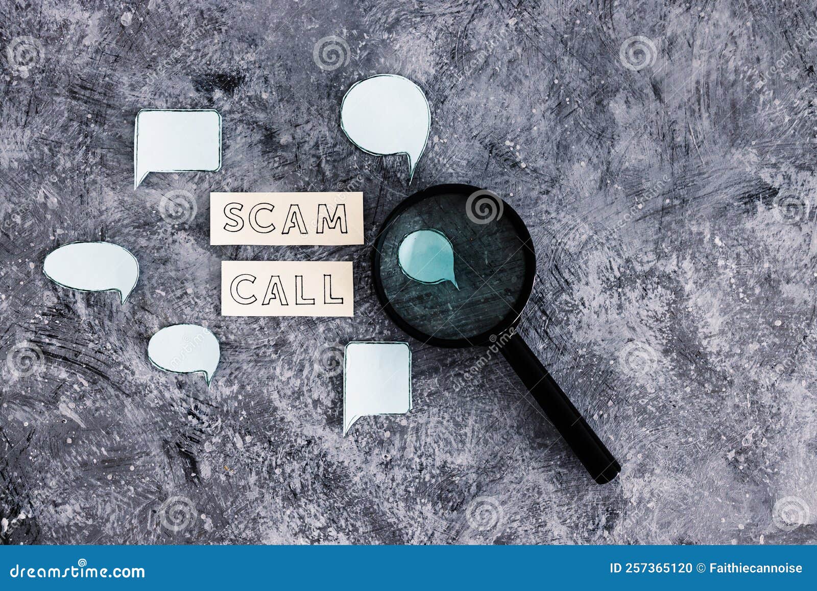 Scam Calls and Personal Data Theft, Text Surrounded by Comic Bubbles ...