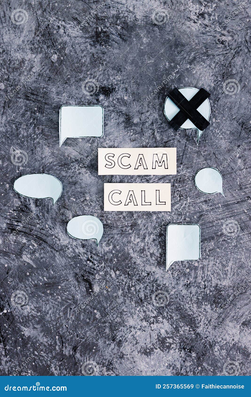 Scam Calls and Personal Data Theft, Text Surrounded by Comic Bubbles ...