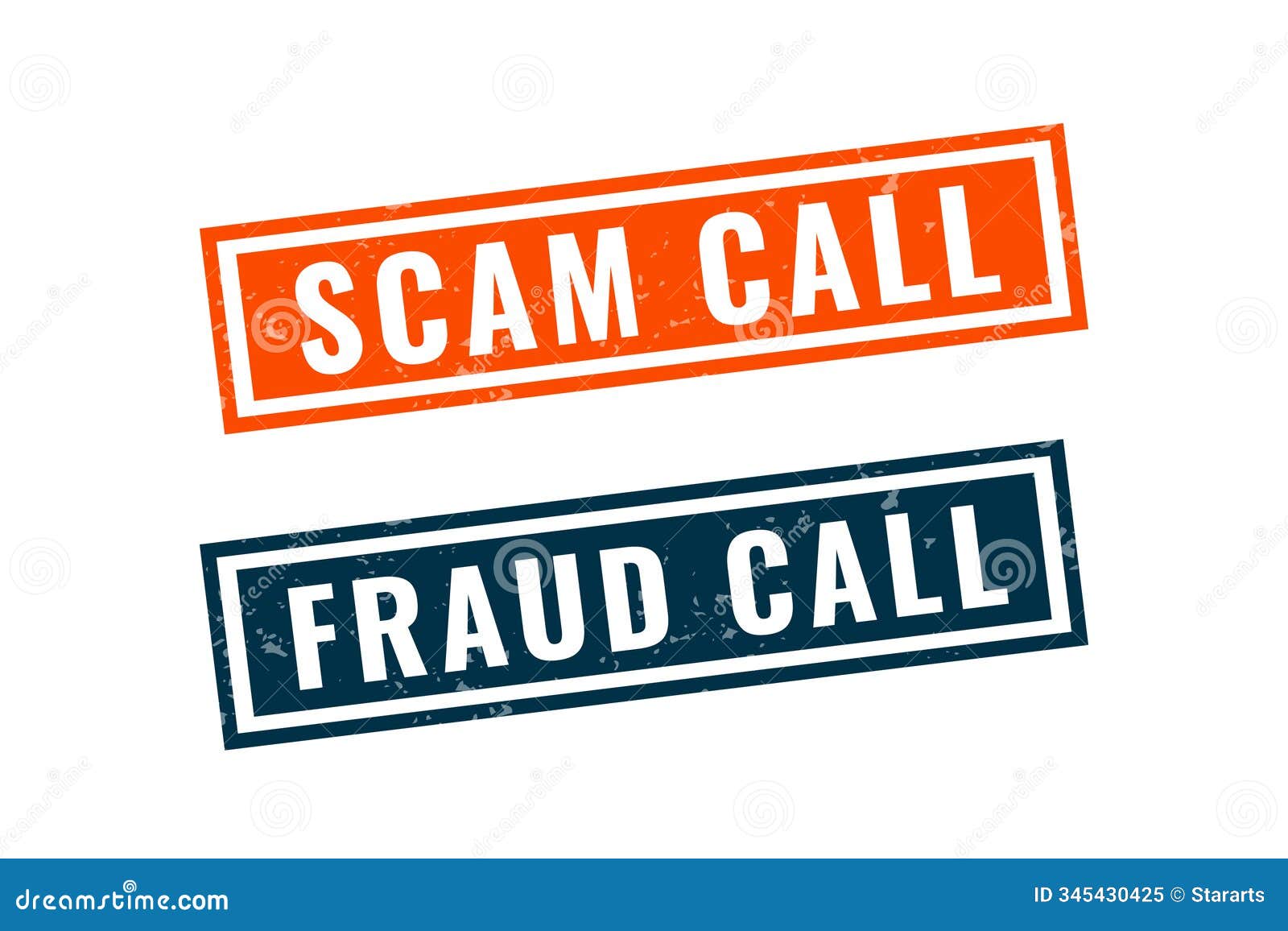 Scam Or Fraud Call Alert Sign On White Background Cartoon Vector ...