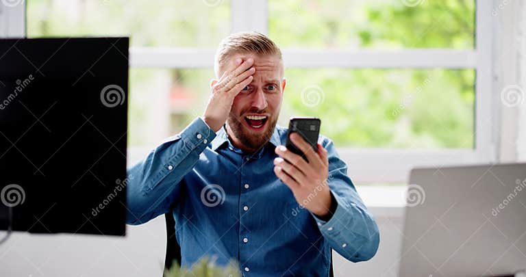 Scam Message. Email Text Mistake Fail Stock Image - Image of forget ...