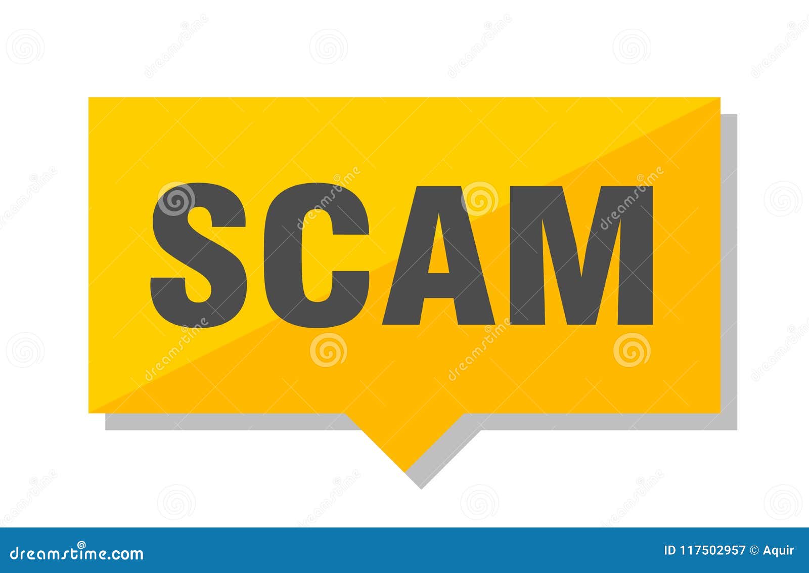 Scam price tag stock vector. Illustration of flat, scam - 117502957