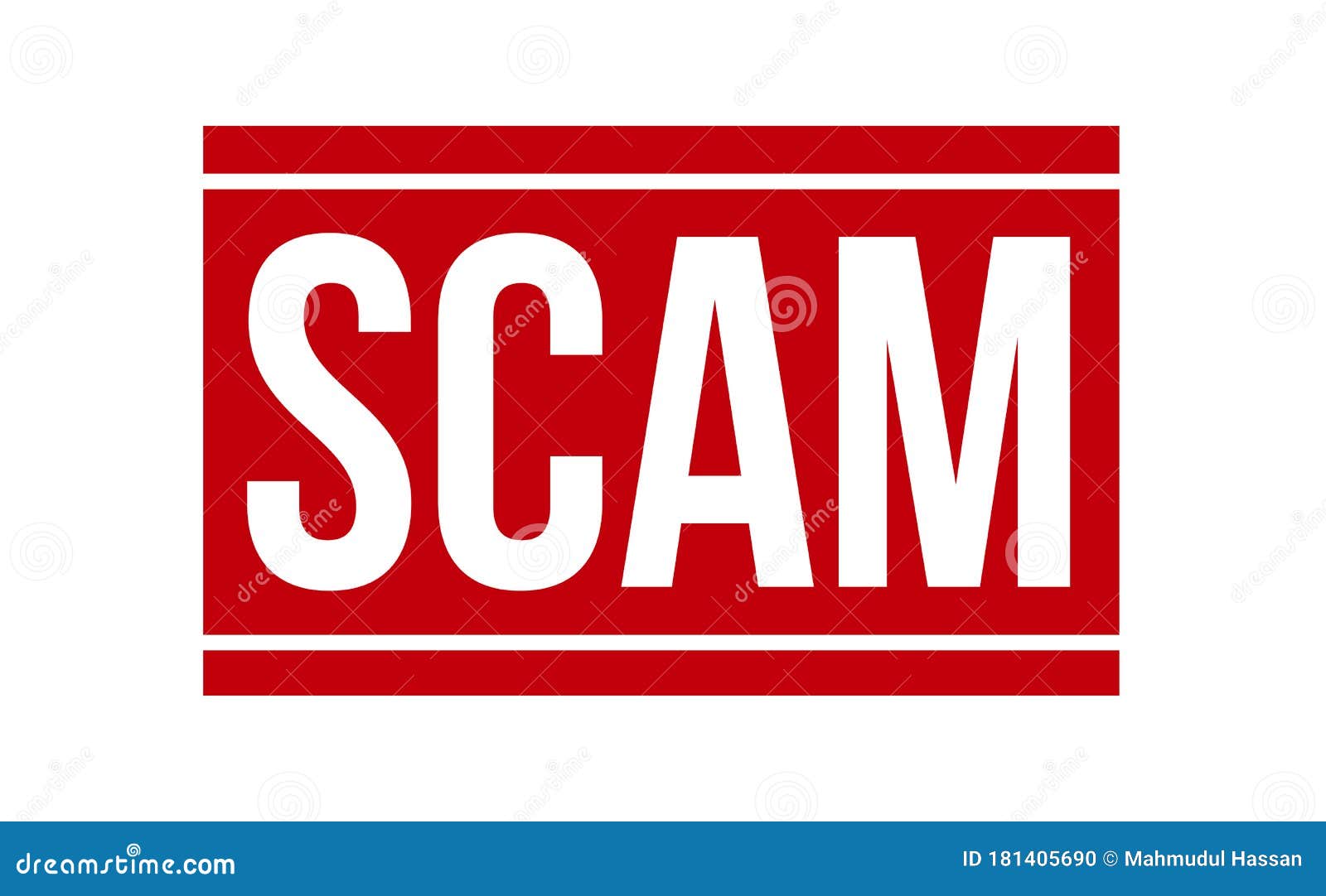 Scam Rubber Stamp. Red Scam Rubber Grunge Stamp Seal Vector ...