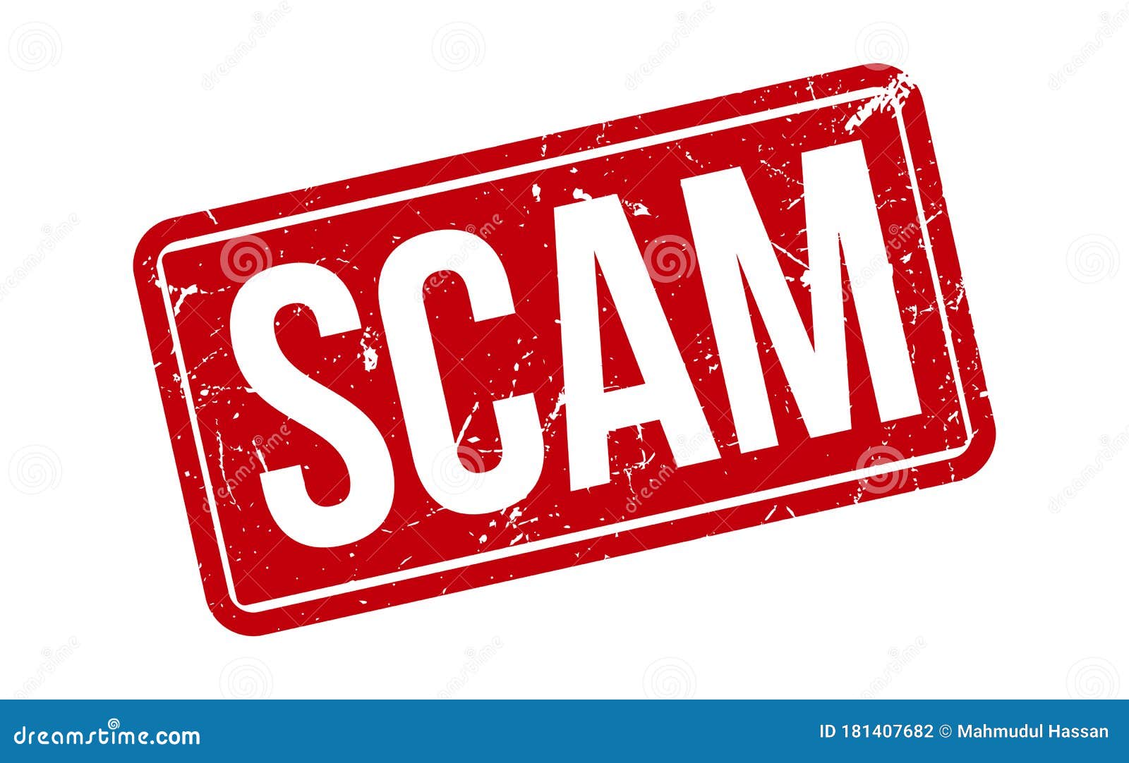 Scam Rubber Stamp. Red Scam Rubber Grunge Stamp Seal Vector ...