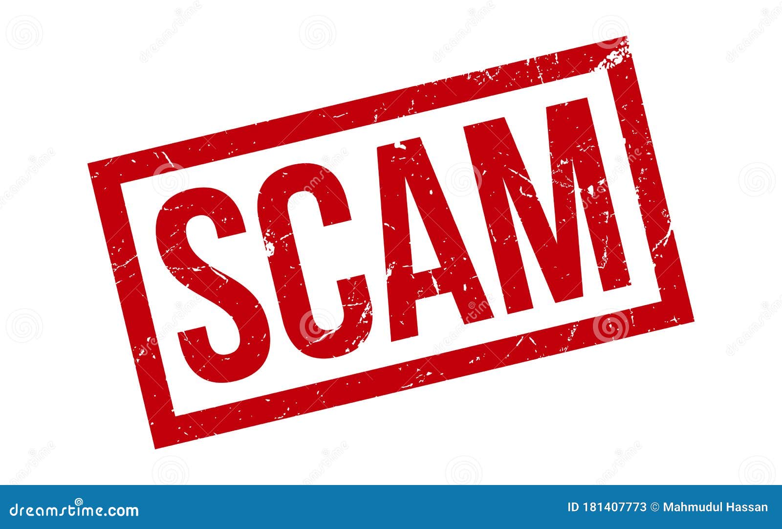 Scam Rubber Stamp. Red Scam Rubber Grunge Stamp Seal Vector ...