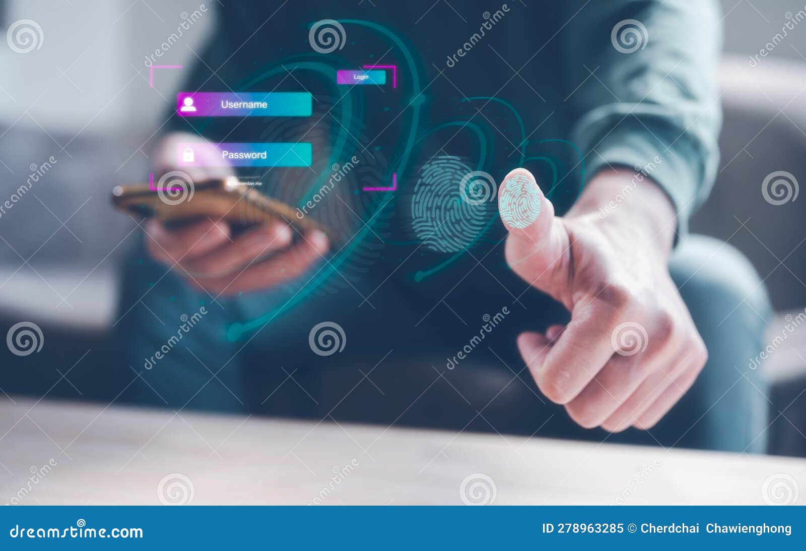 Scam Safe Fingerprint Scanning and Biometric Authentication, Processing ...