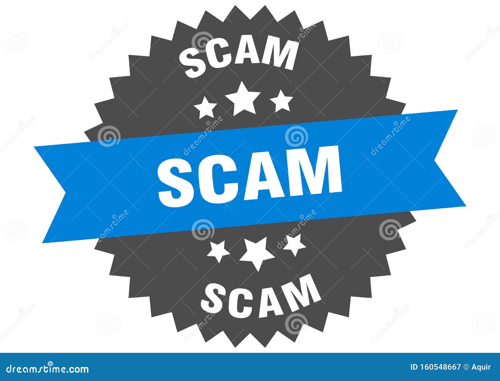 Scam stock vector. Illustration of circle, vignette - 160548667