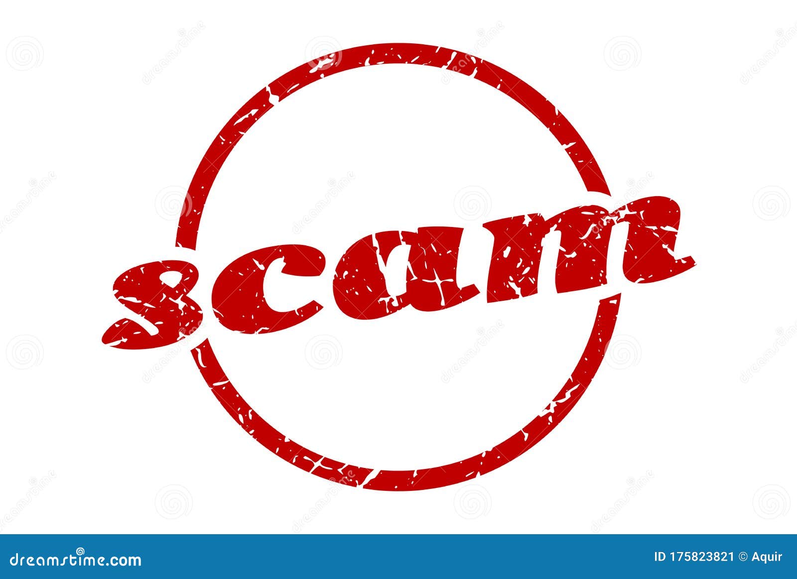 Scam Sign. Scam Round Vintage Stamp Stock Vector - Illustration of seal ...