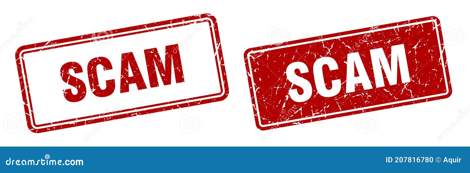 Scam Stamp Set. Scam Square Grunge Sign Stock Vector - Illustration of ...