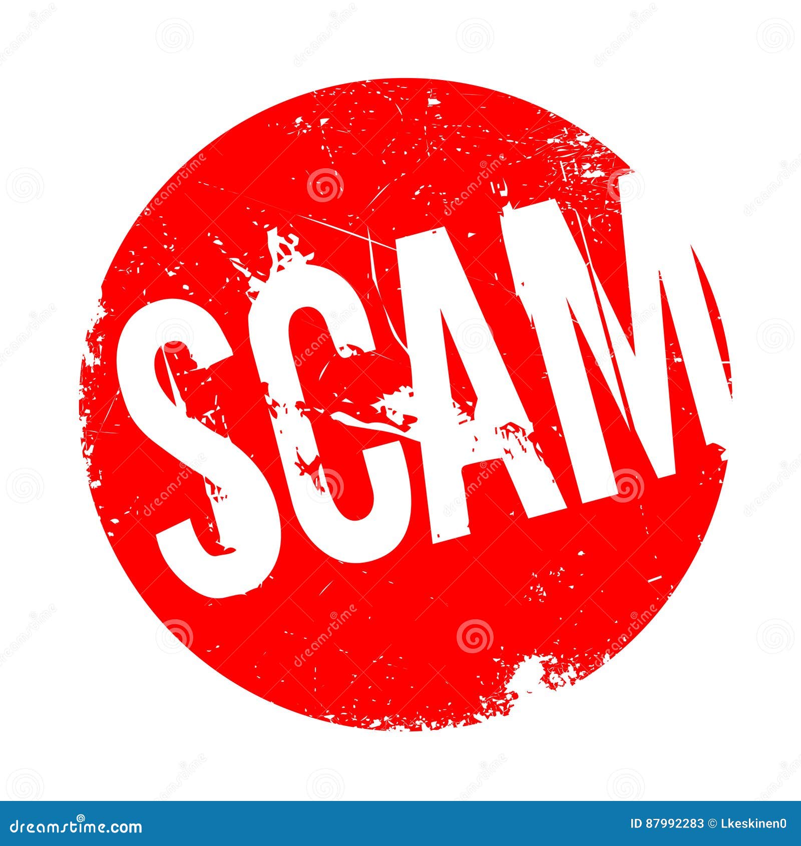 Scam-Stempel stock abbildung. Illustration von ungültig - 87992283