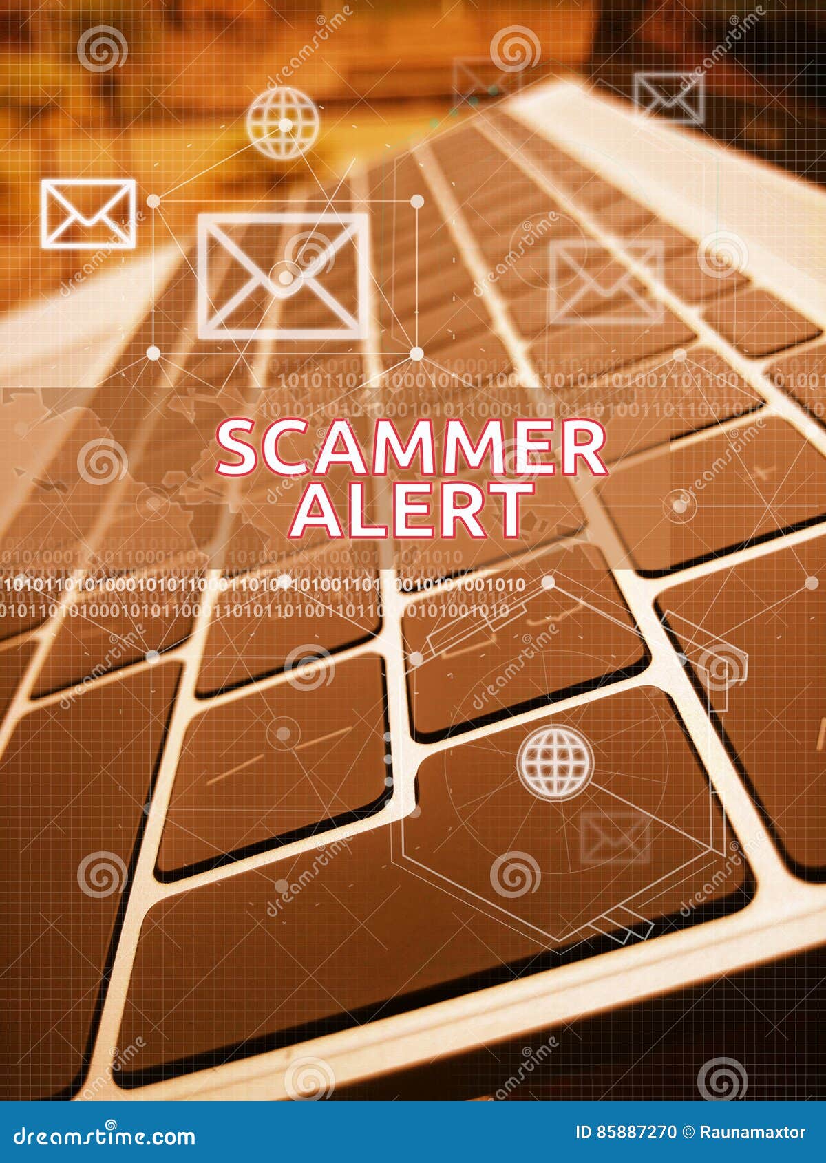 SCAMMER ALERT, Digital Business and Technology Concept Stock Photo ...
