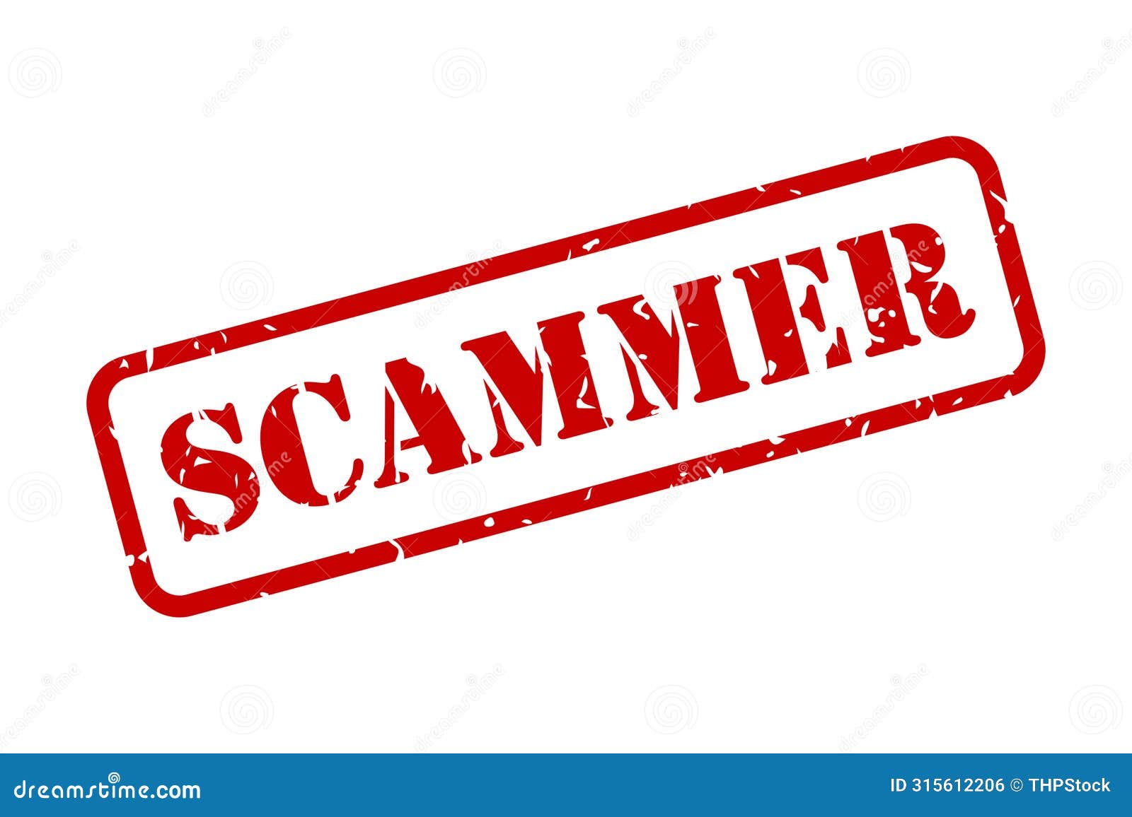 Scammer Red Stamp Vector stock vector. Illustration of vector - 315612206