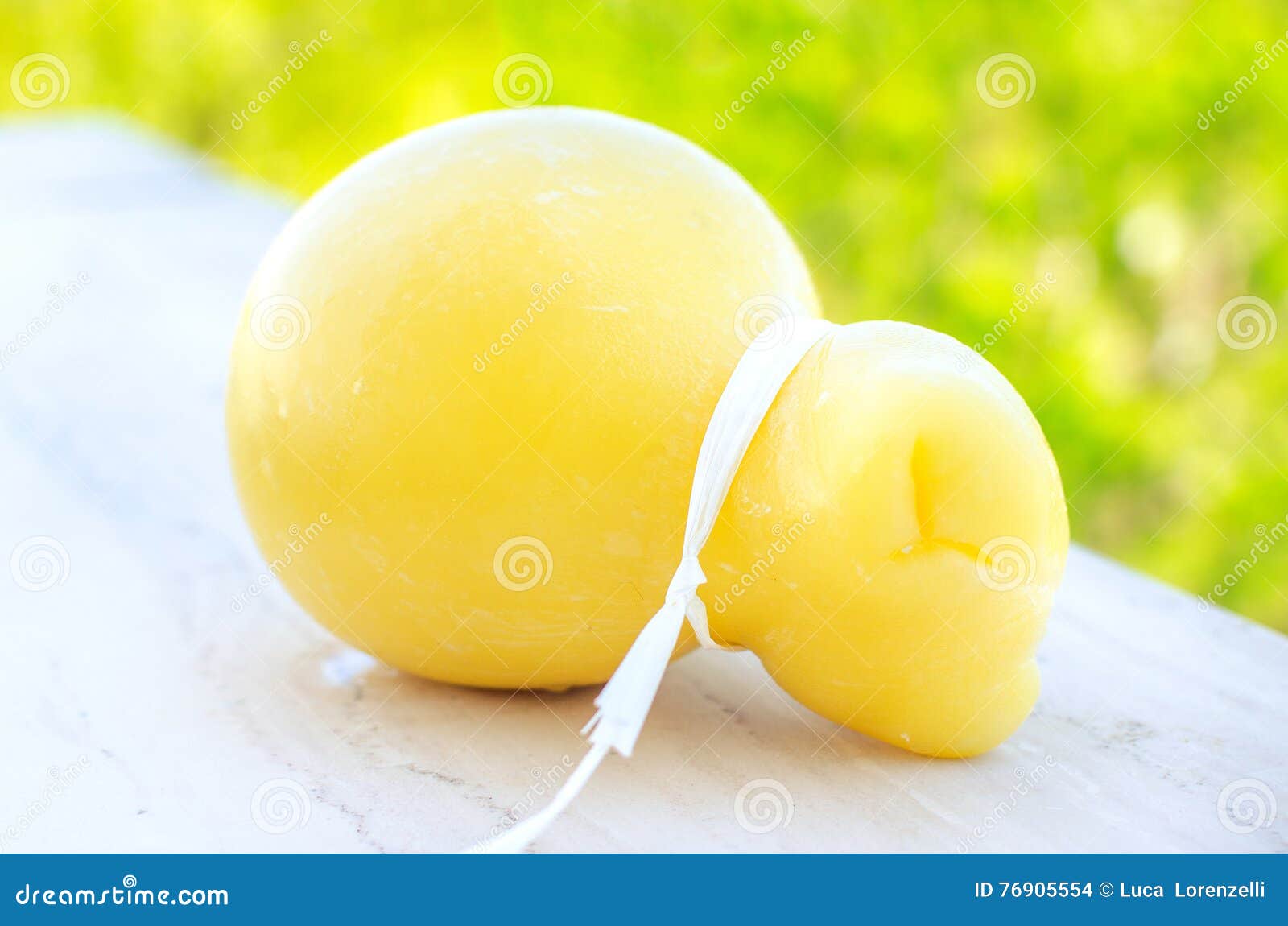 Scamorza Cheese Closeup Dairy Products Stock Photo - Image of italy ...