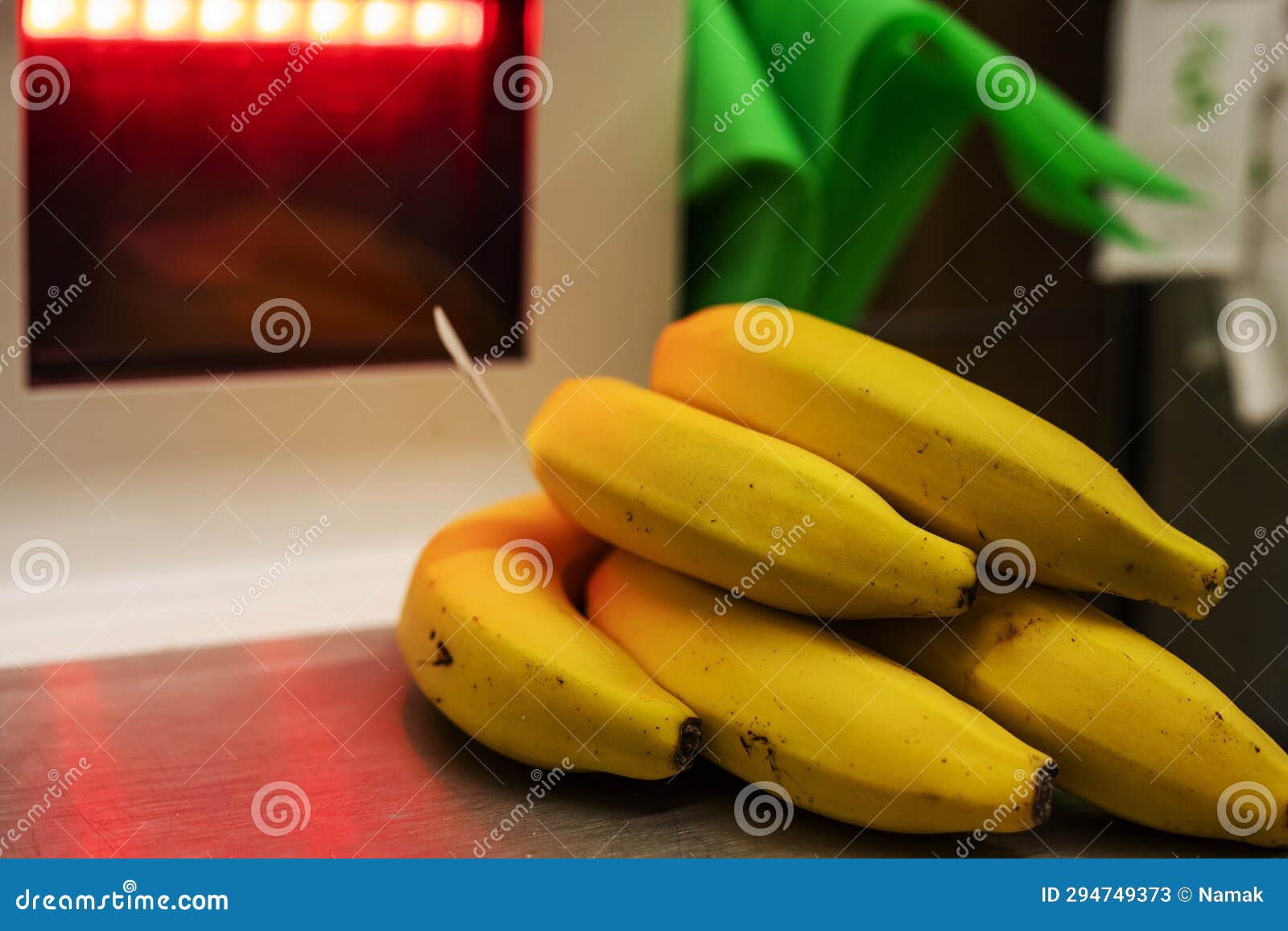 Scan the Barcode of Bananas at the Self-service Stock Image - Image of ...