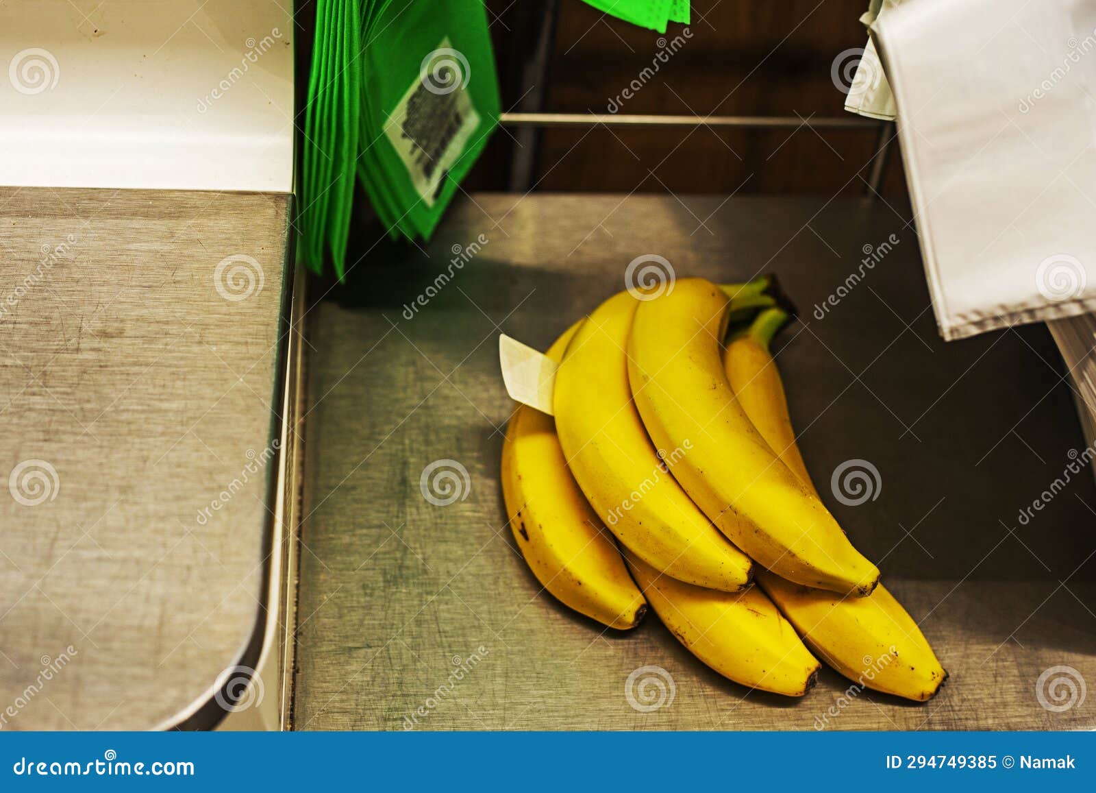 Scan the Barcode of Bananas at the Self-service Stock Image - Image of ...