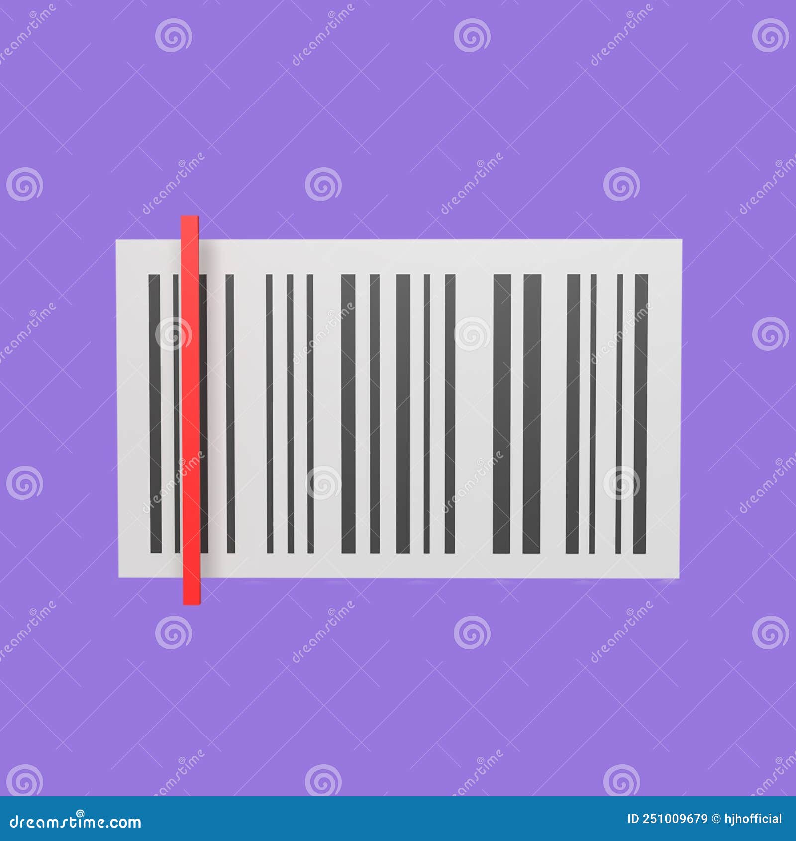 Scan Barcode 3d Icon Model Cartoon Style Concept. Render Illustration ...