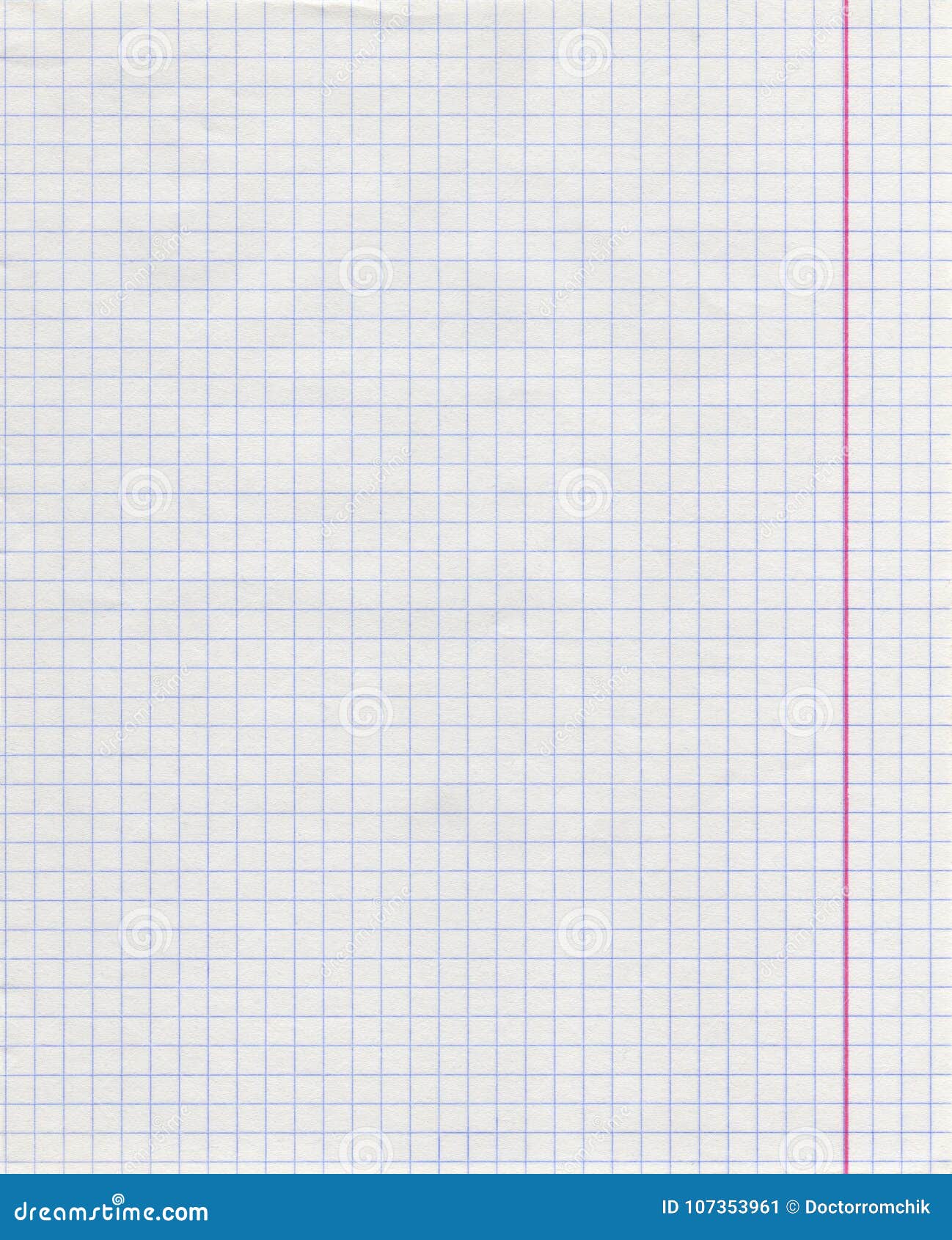 A Blank Sheet of Notebook Paper Stock Image - Image of lean, page ...