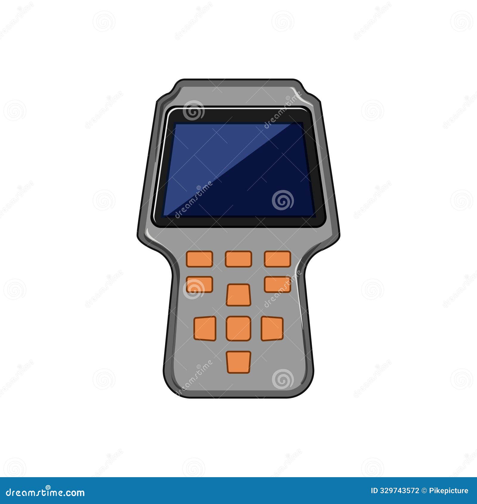 Scan Car Diagnostic Scanner Cartoon Vector Illustration Stock Vector ...