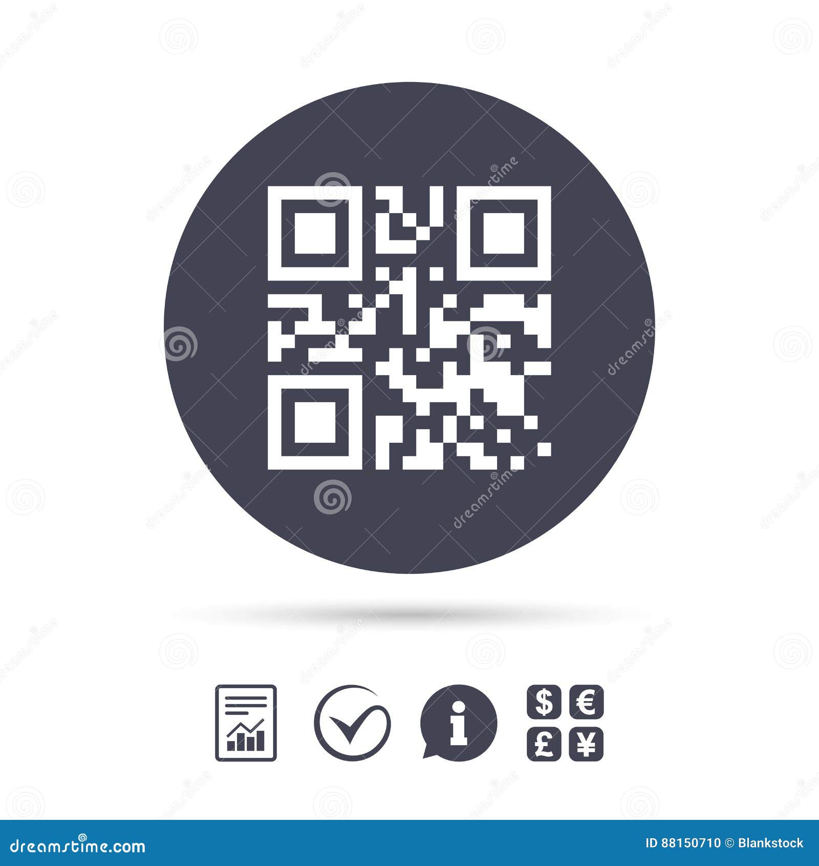 Scan Code Sign Icon. Scan Code Symbol Stock Vector - Illustration of ...