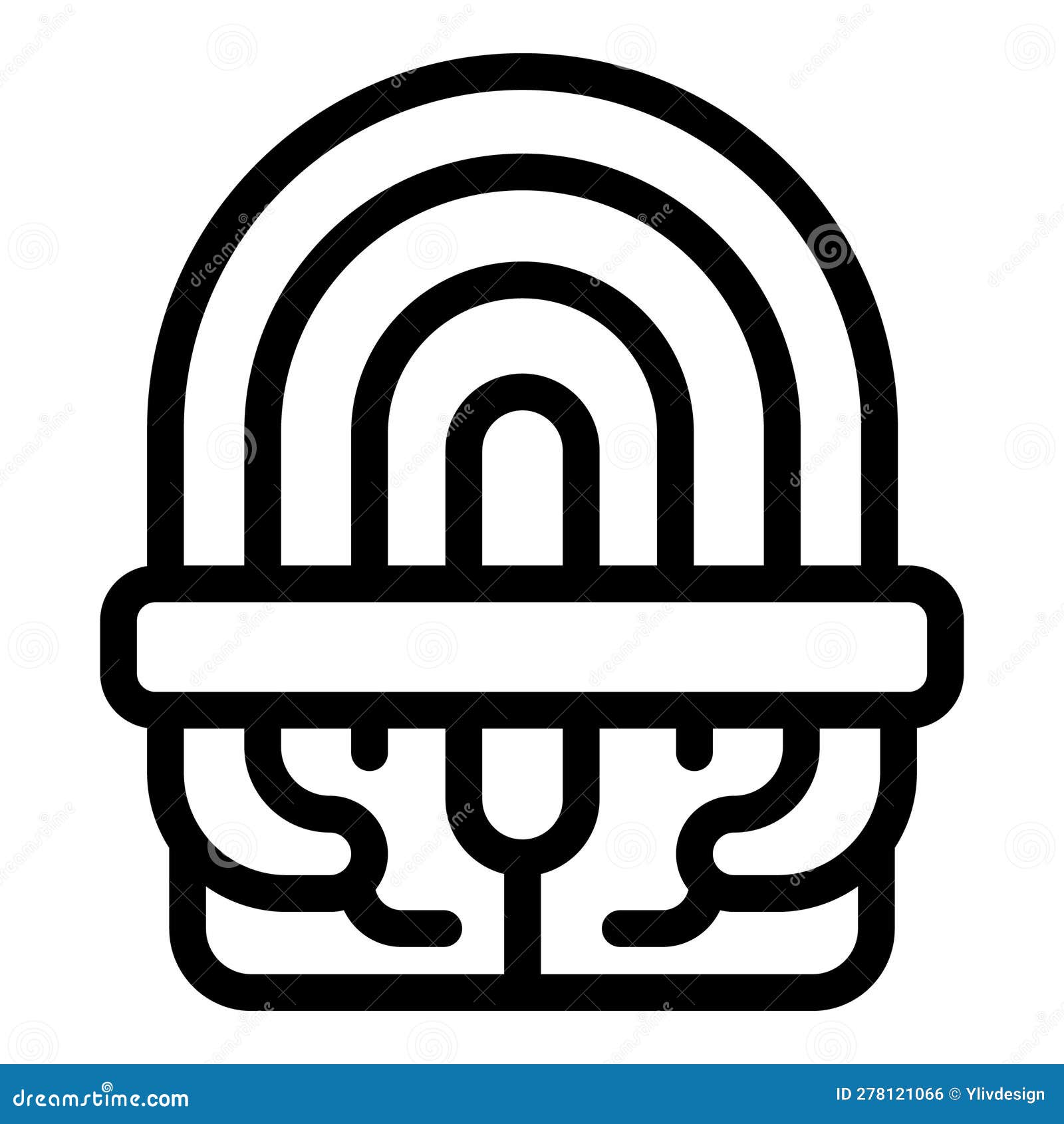 Scan Finger Icon Outline Vector. Hand Touch Stock Vector - Illustration ...