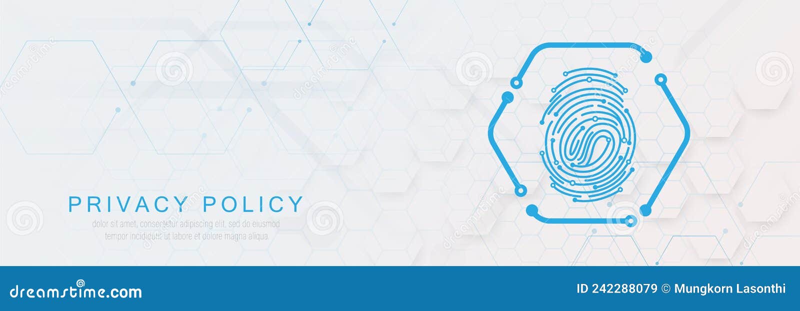 Scan Fingerprint Identity. Data Protection Cyber Security Privacy ...