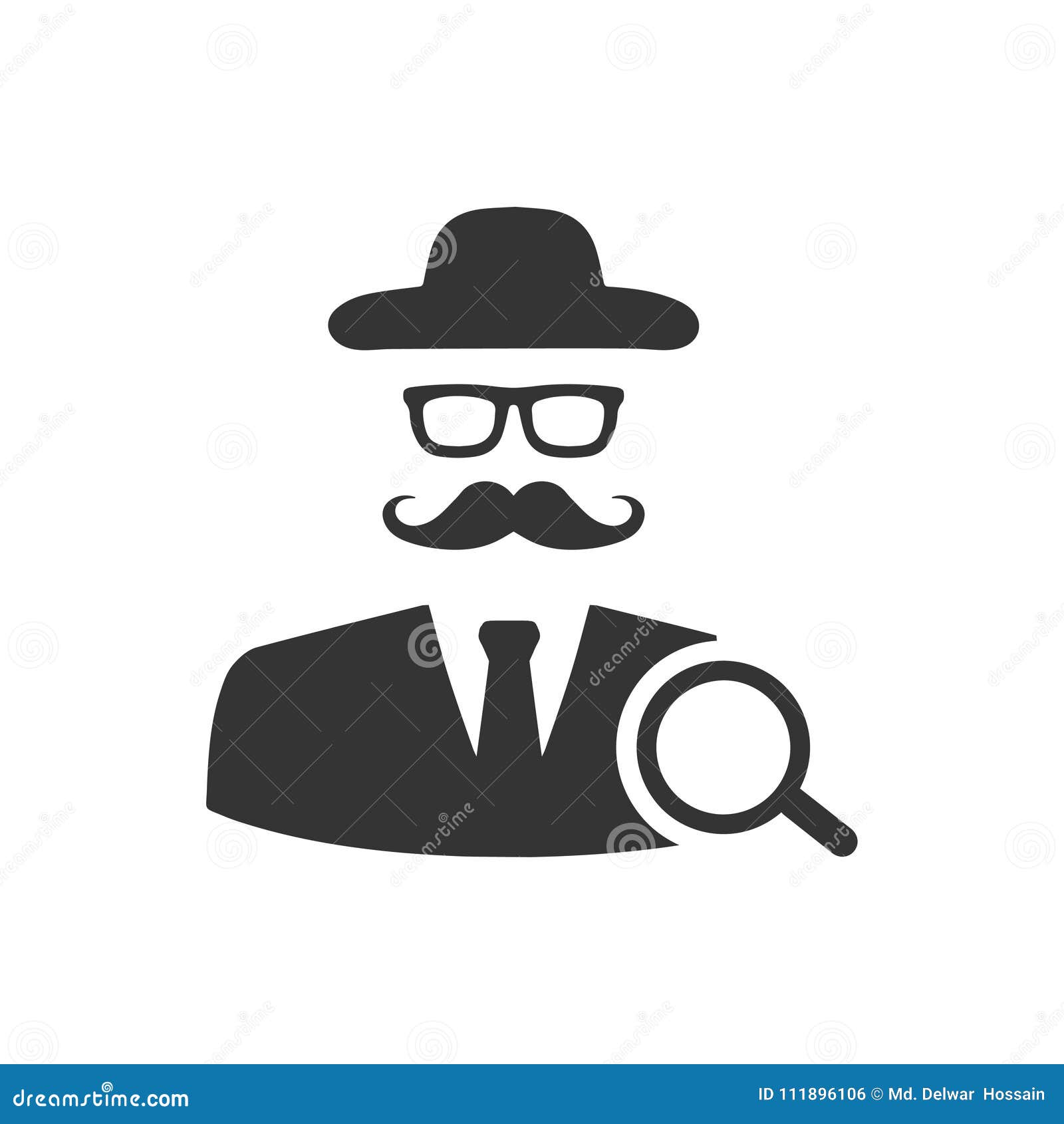 Scan hacker icon stock vector. Illustration of search - 111896106