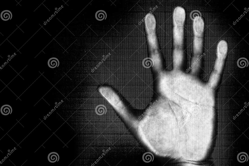 Scan of human hand stock photo. Image of firewall, palm - 2594968