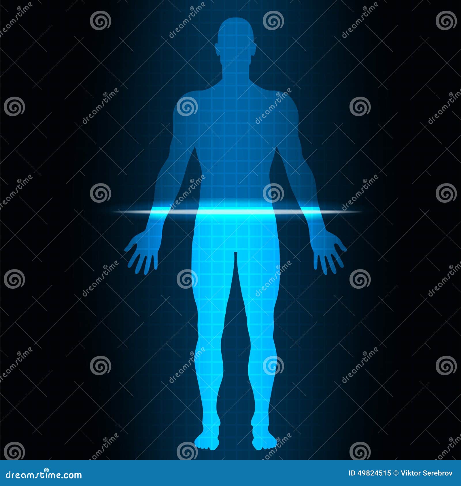 Scan human stock illustration. Illustration of human - 49824515
