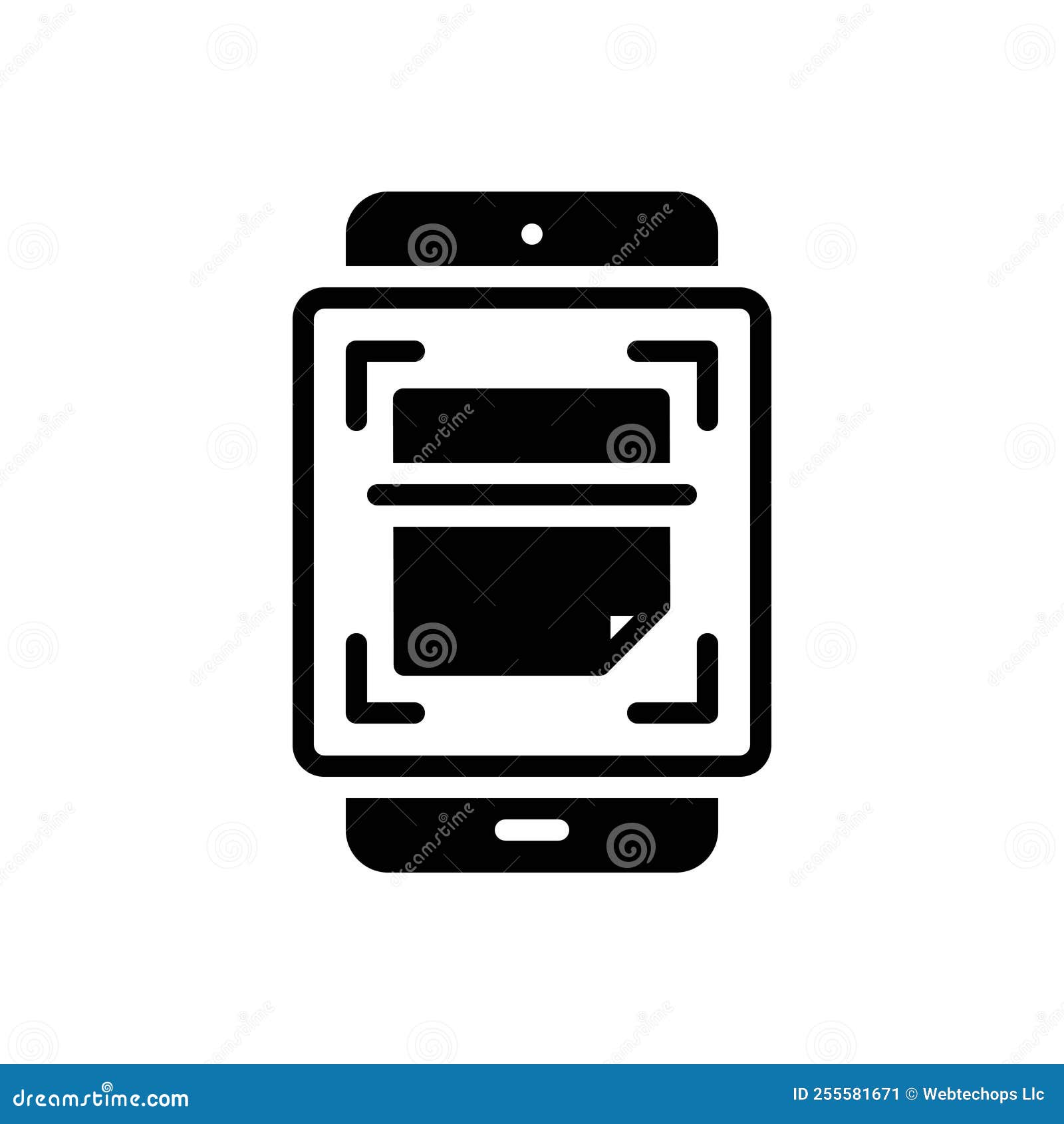 Scanner Of Code Vector Black Icon. Vector Illustration Scan Barcode On ...